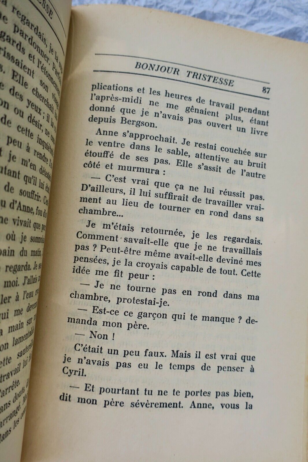 sagan Francoise Bonjour Tristesse 1954 - Les Livres Anciens