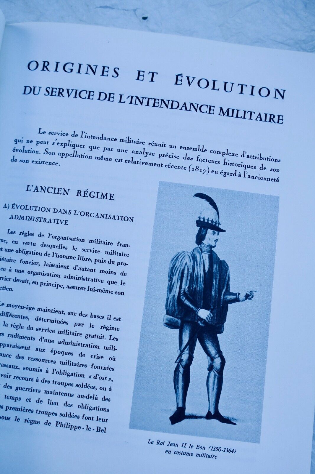 INTENDANCE MILITAIRE + cent cinquantenaire de la création du corps ...