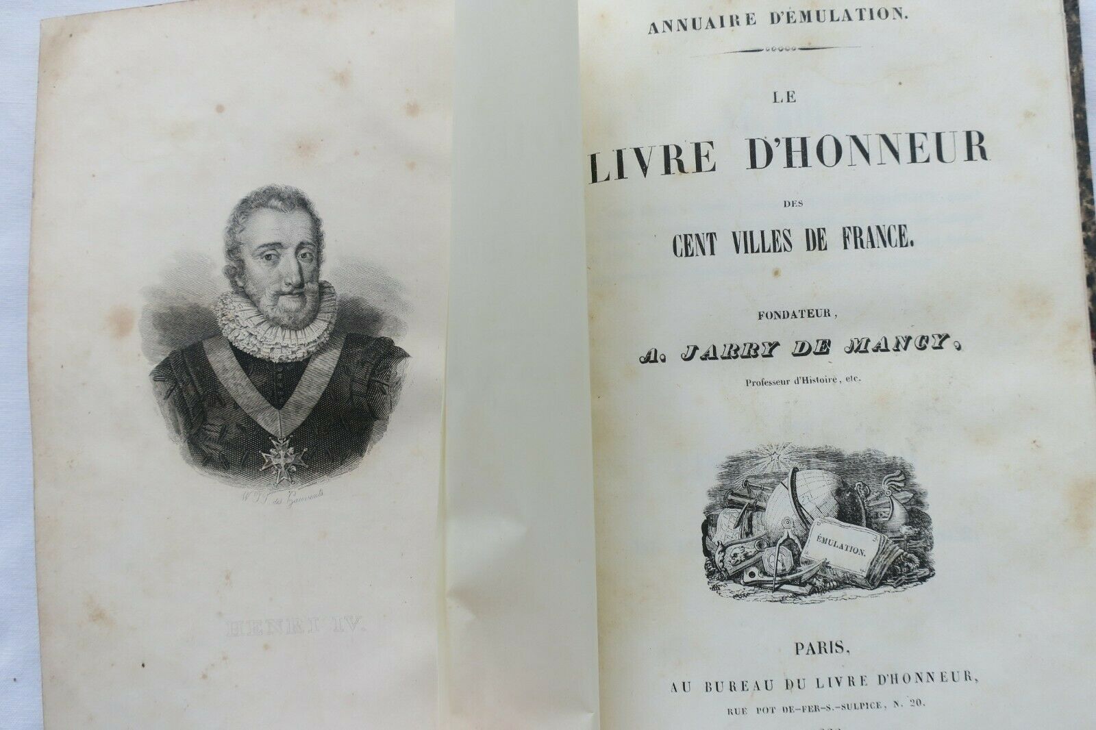 Livre d'honneur des cent villes de France 1839, portraits gravés - Les ...