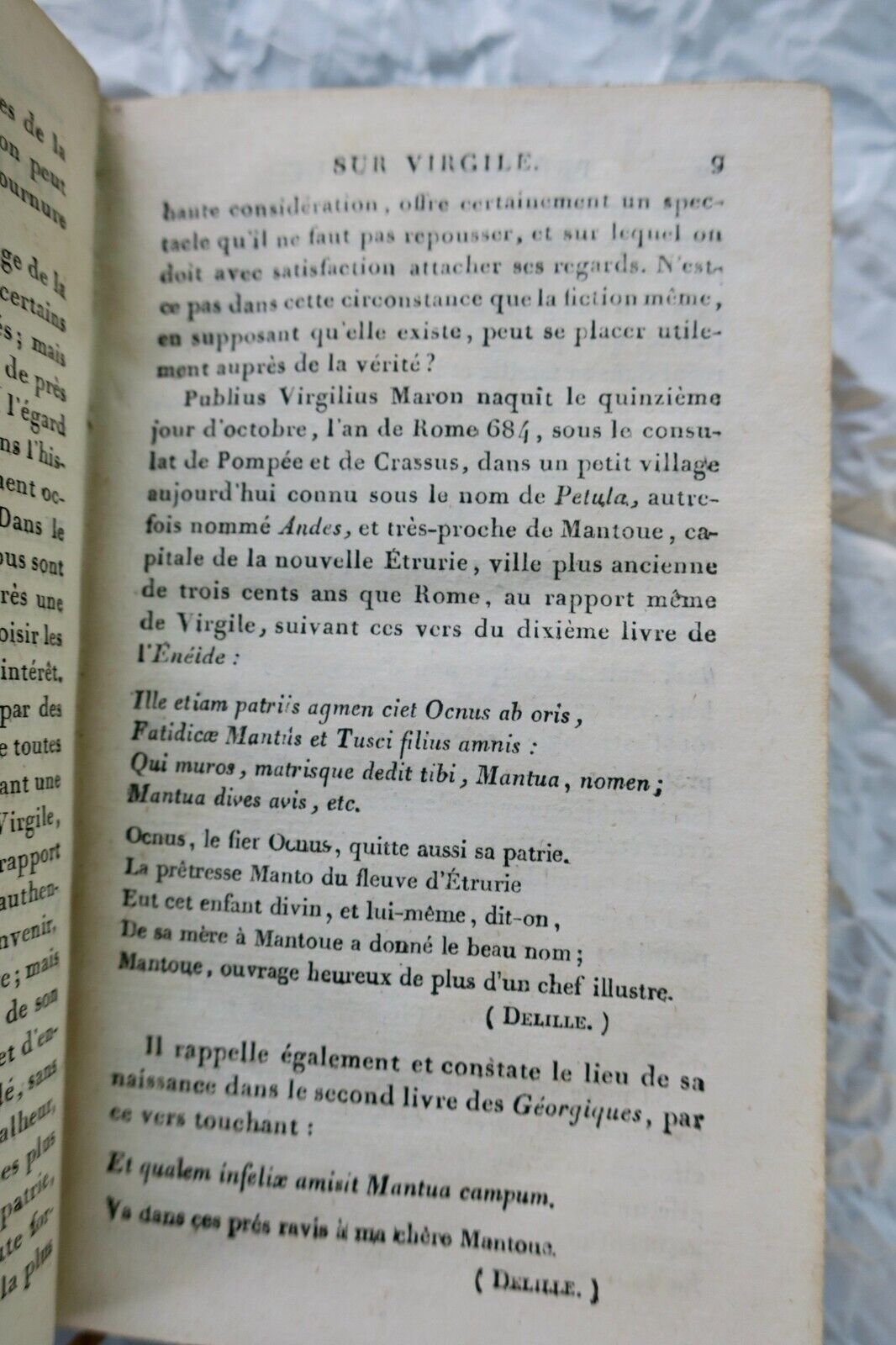 Bucoliques de Virgile. Traduits en vers francais 1823 - Les Livres Anciens